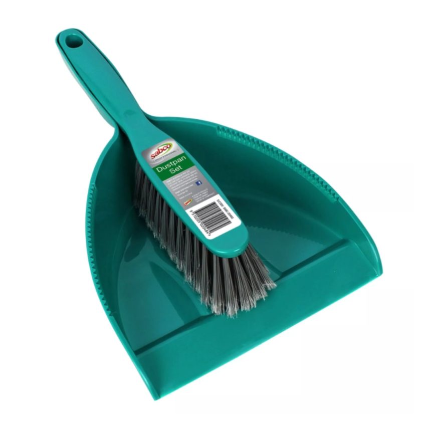 Sabco Dust Pan Set (Green) - Curran Cleaning Supplies